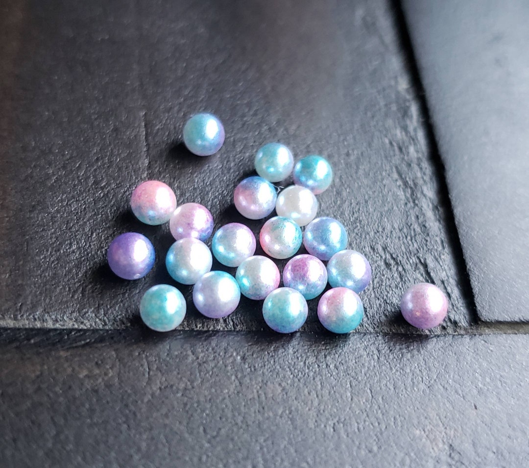 Mermaid Multicolor Irridescent Mini Pearl for Floating Lockets-1 Piece ...