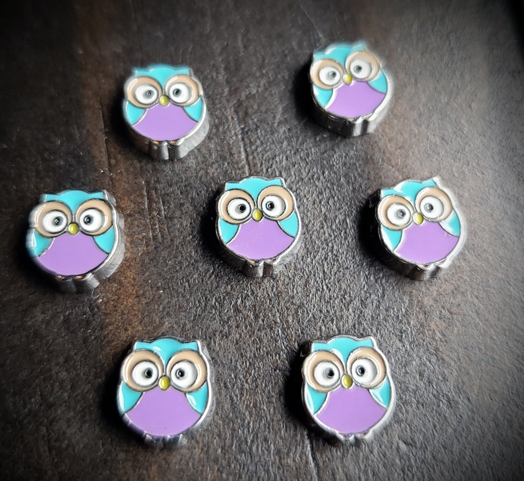 Owl Floating Charm for Floating Lockets-1 Piece-8mmx9mm-flatback-gift ...