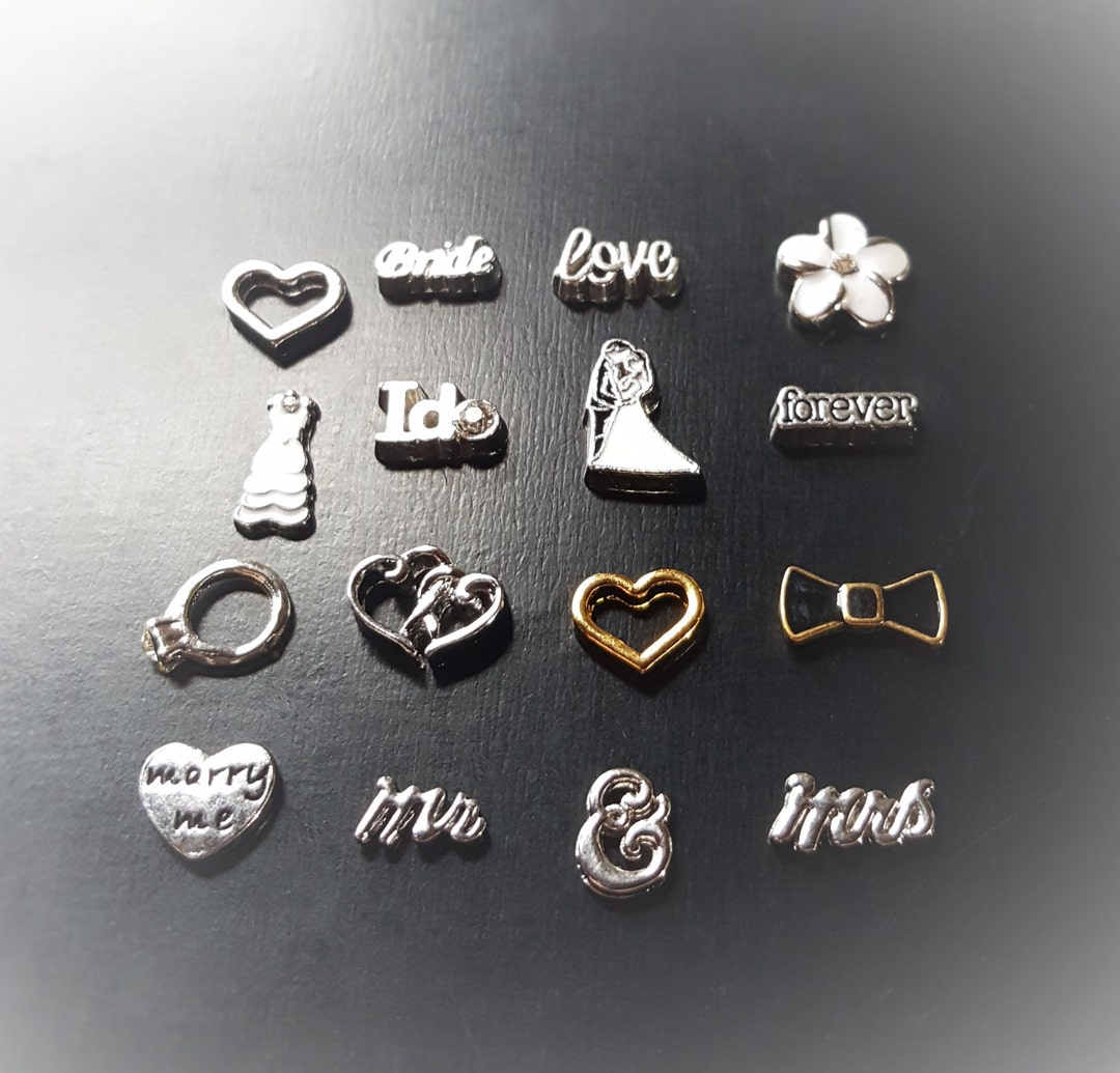 Wedding Floating Charm for Floating Lockets-1 Piece-tiny Locket Charms ...
