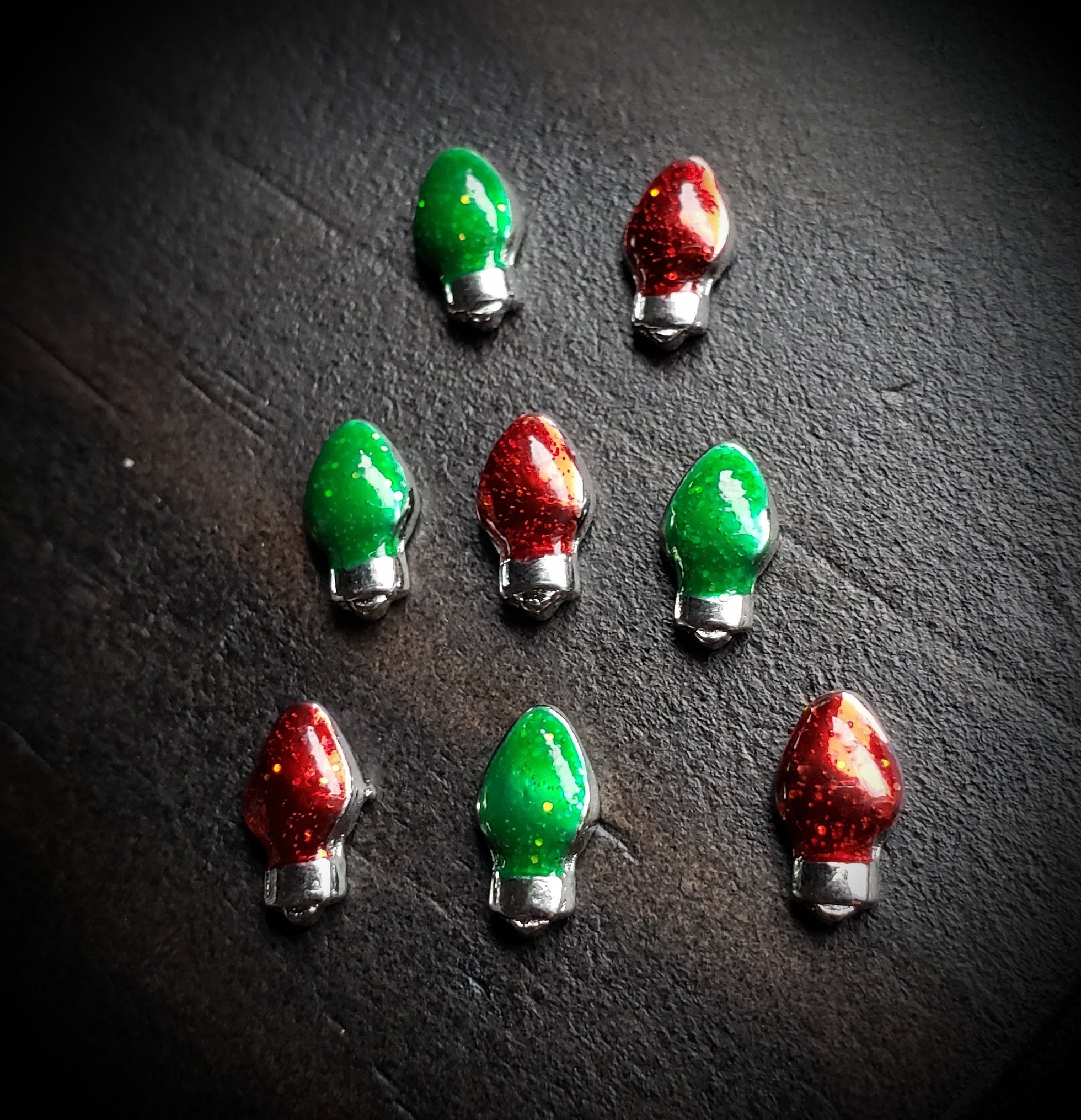 Christmas Light Bulb Floating Charm for Floating Lockets-red - Etsy