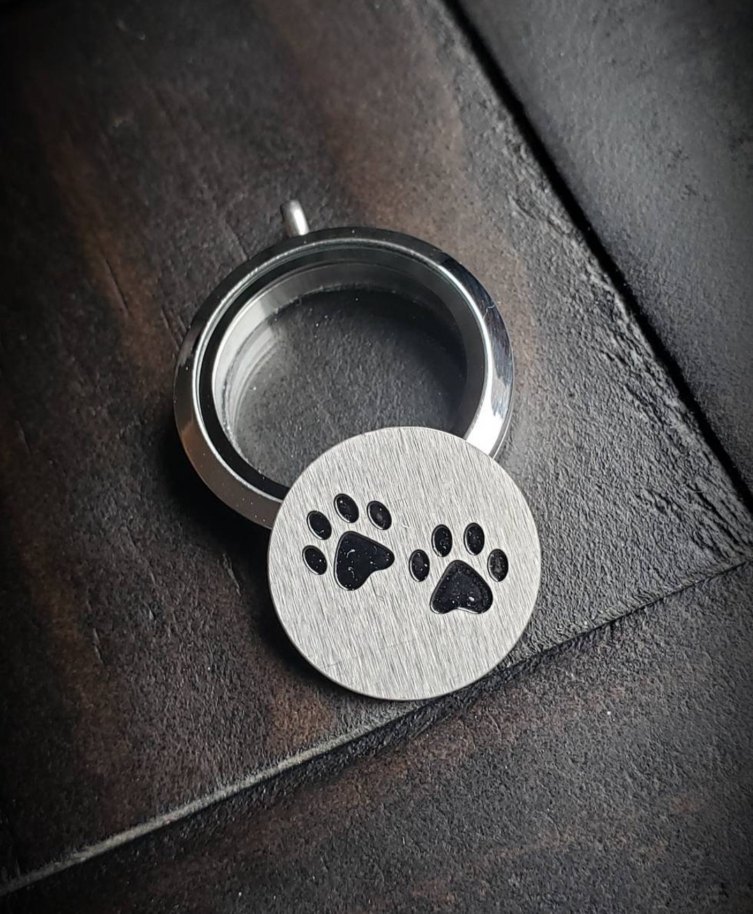 Paw Prints Window Plate for Large (30mm) Floating Lockets-pet Lover-fur ...