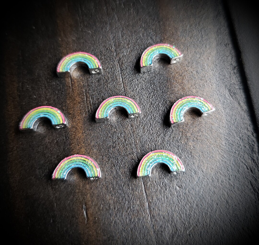 Sparkle Rainbow Floating Charm: Locket Filler (11mmx6mm) (1 Piece) - Etsy
