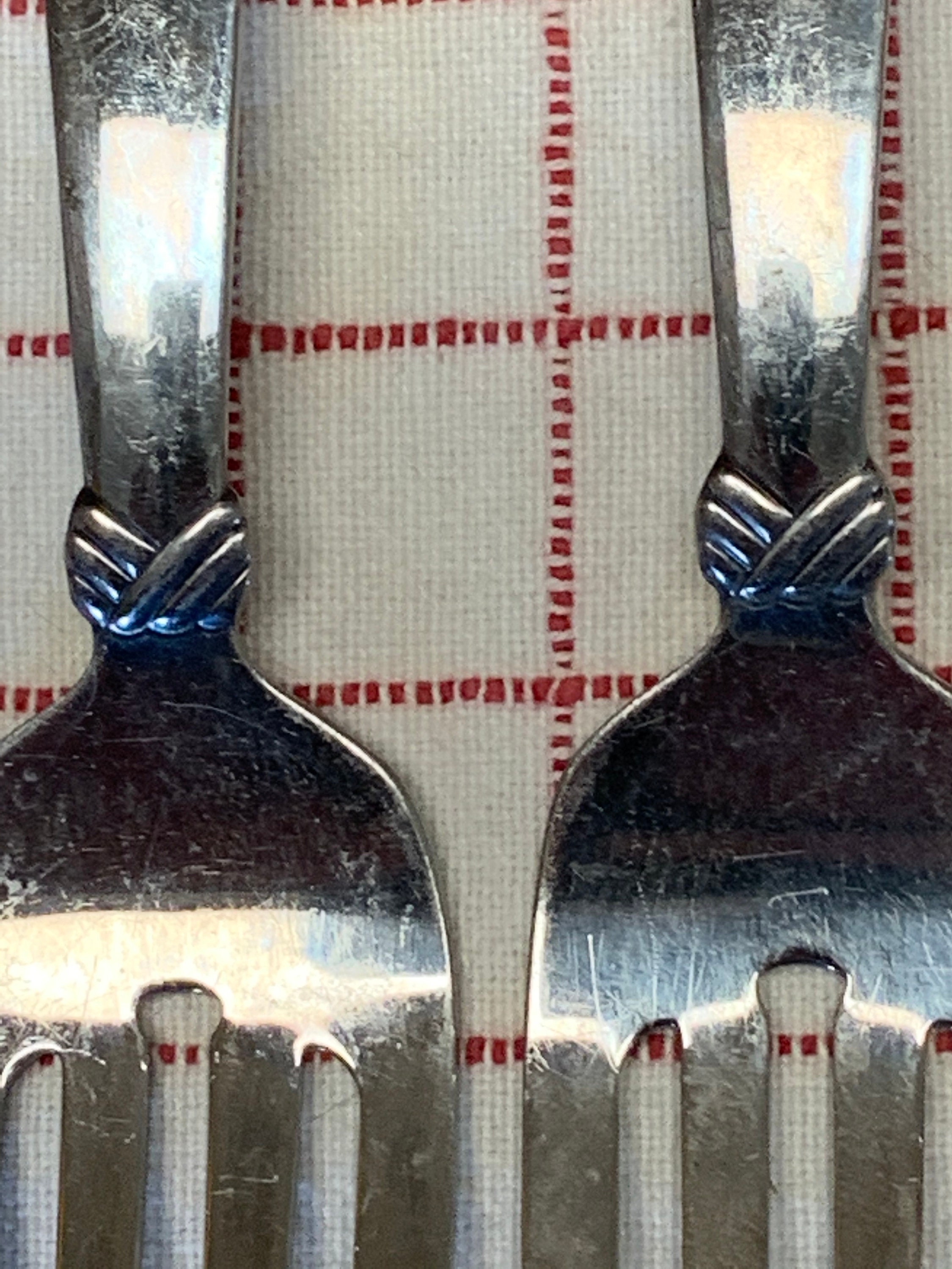 Set of 4 Oneida Rattan Stainless Steel Salad Forks - Etsy