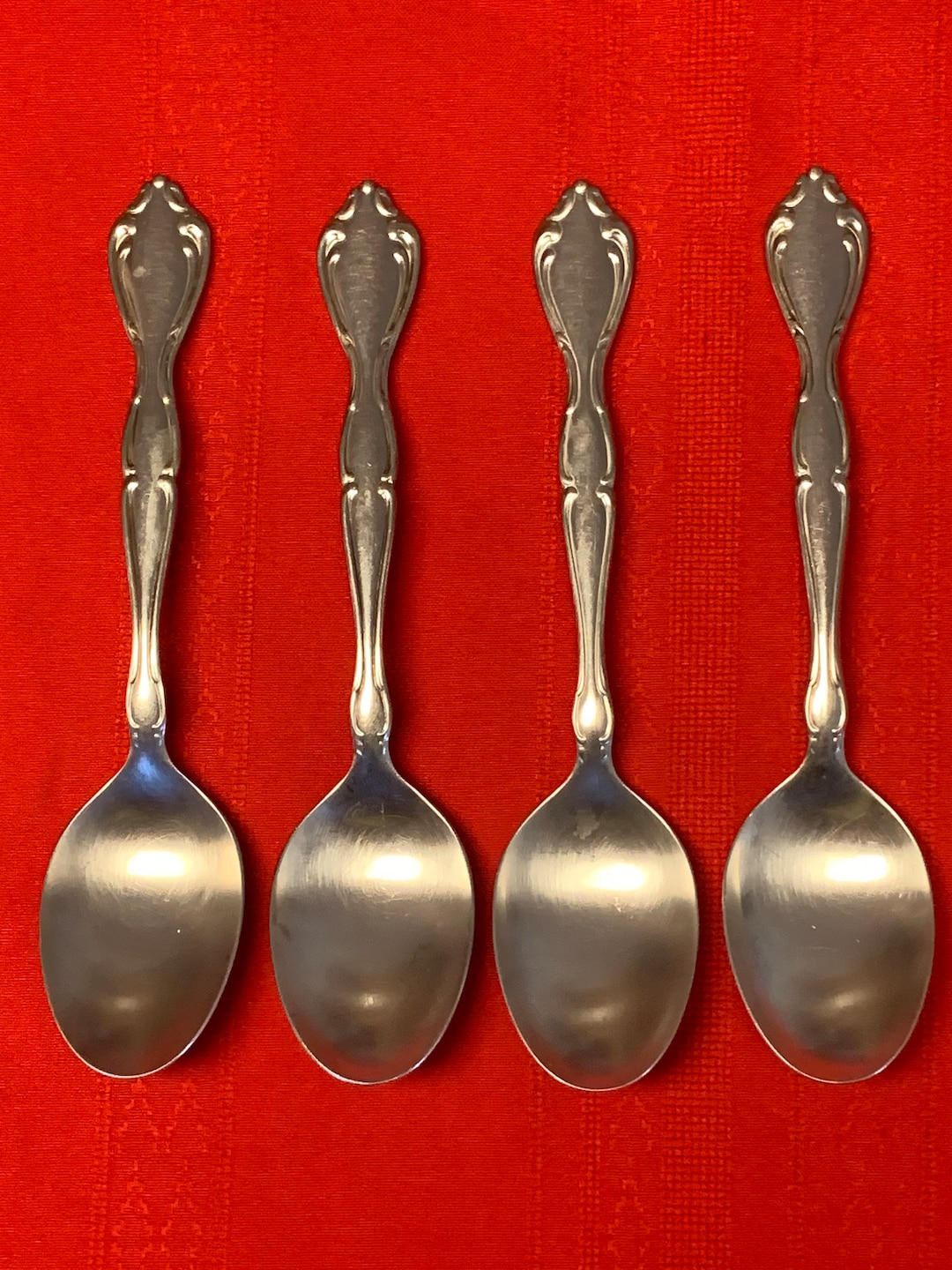 Set of 4 Oneida Cantata Stainless Steel Oval Soup Spoons Tablespoons - Etsy