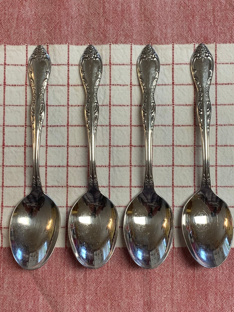Set of 4 Vintage Oneida Bourbon Stainless Steel Tablespoons - Etsy