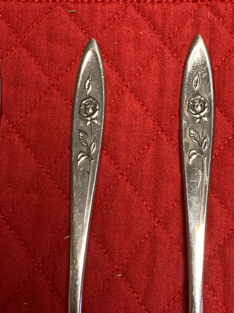 Set of 4 Oneida My Rose Stainless Steel Teaspoons - Etsy