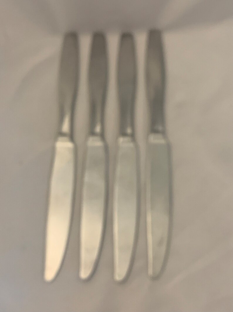 Set of 4 Cambridge Vera Stainless Steel Dinner Knives - Etsy