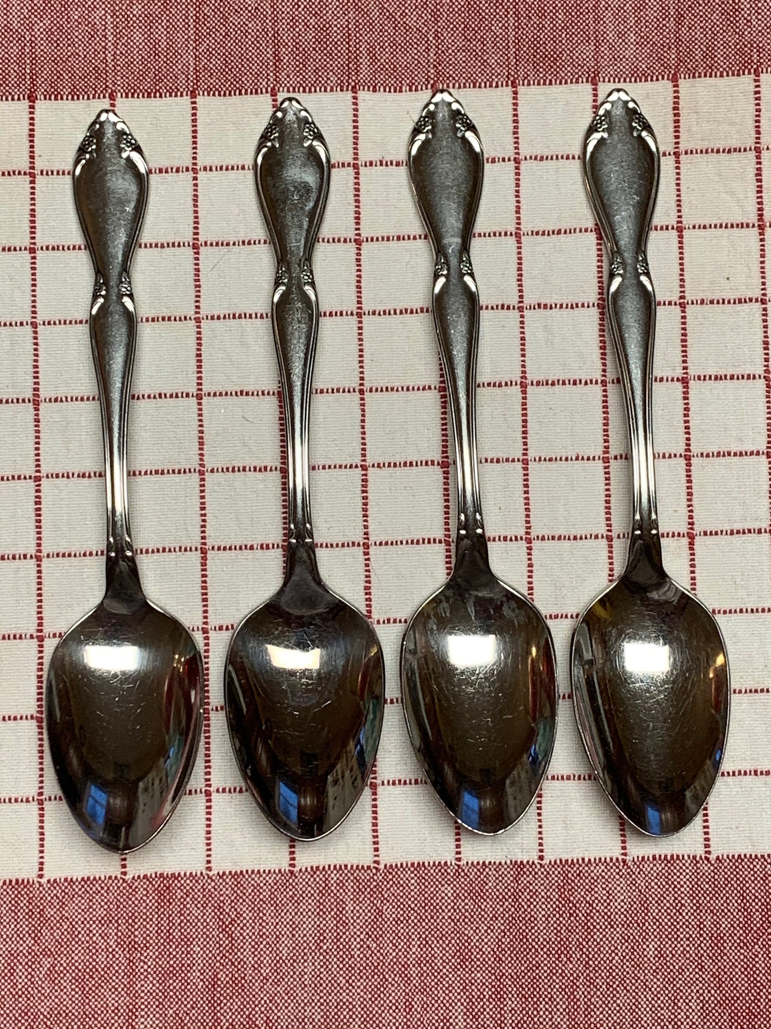 Set of 4 Oneida Berkeley Square Stainless Steel Teaspoons - Etsy