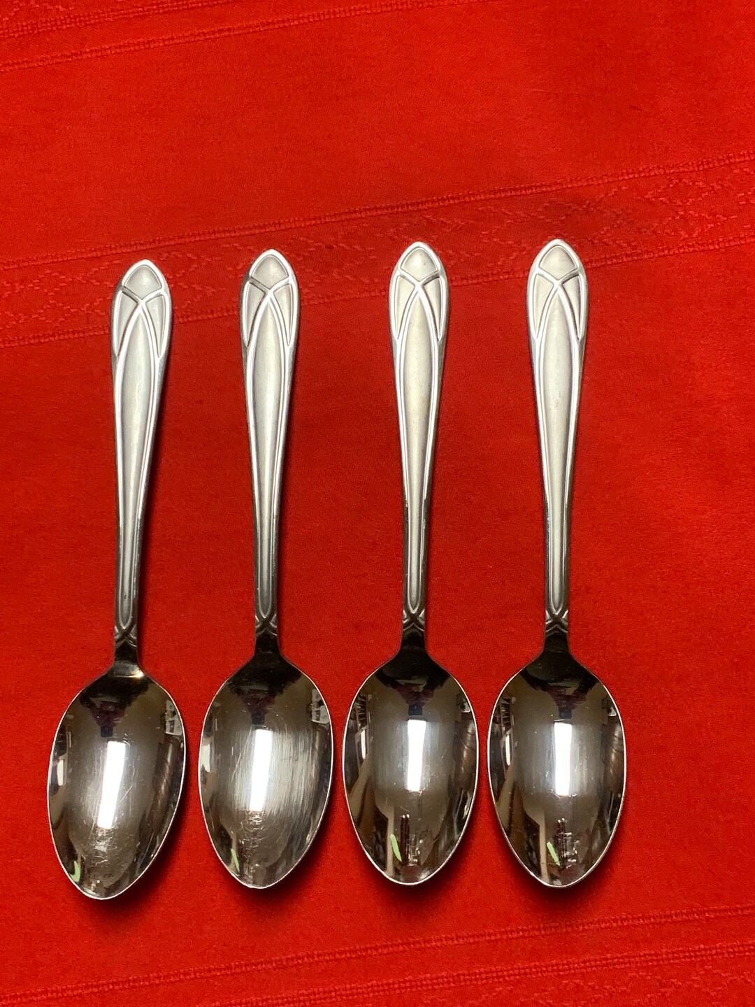 Set of 4 Pfaltzgraff Satin Mirage Frost Stainless Steel Oval Soup ...