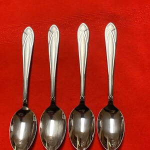 Set of 4 Pfaltzgraff Satin Mirage Frost Stainless Steel Oval Soup ...