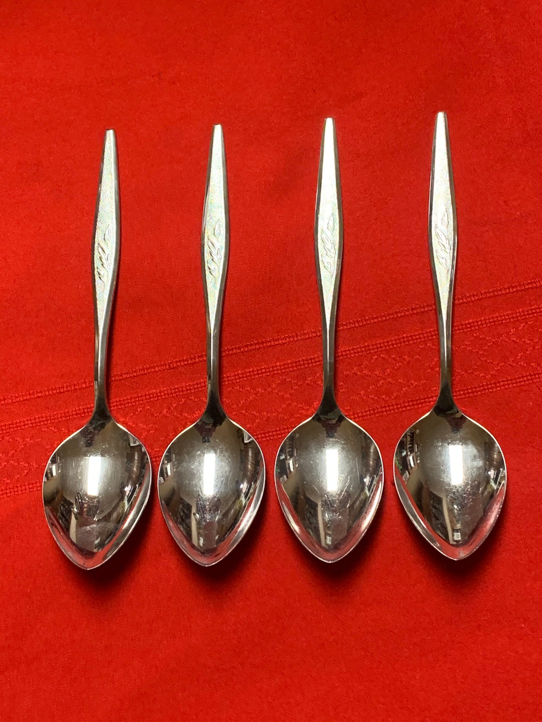 Set of 4 Oneida Community Woodmere Stainless Steel Tablespoons - Etsy