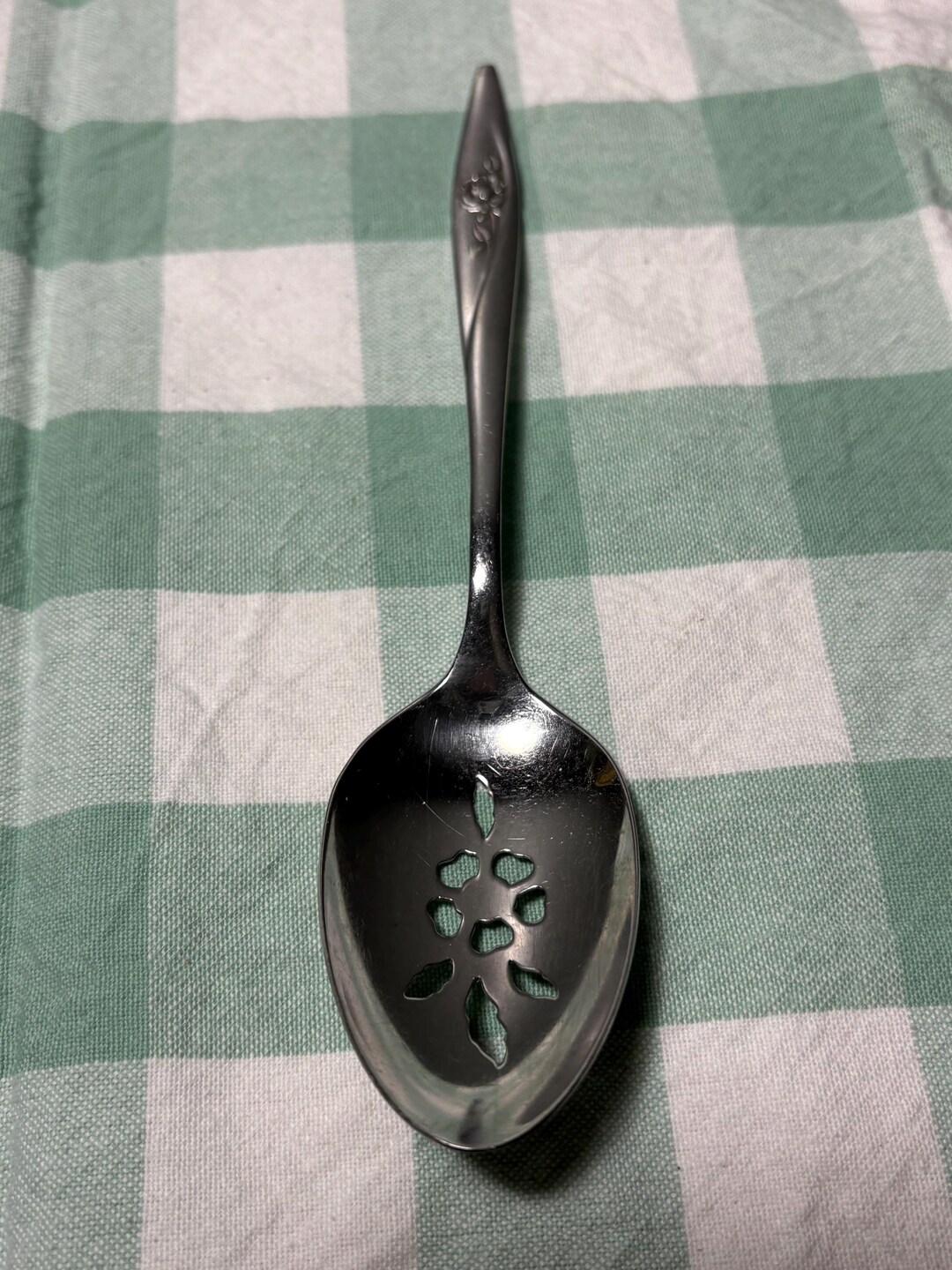 1 Vintage Oneida Oneidacraft Lasting Rose Stainless Steel Slotted ...