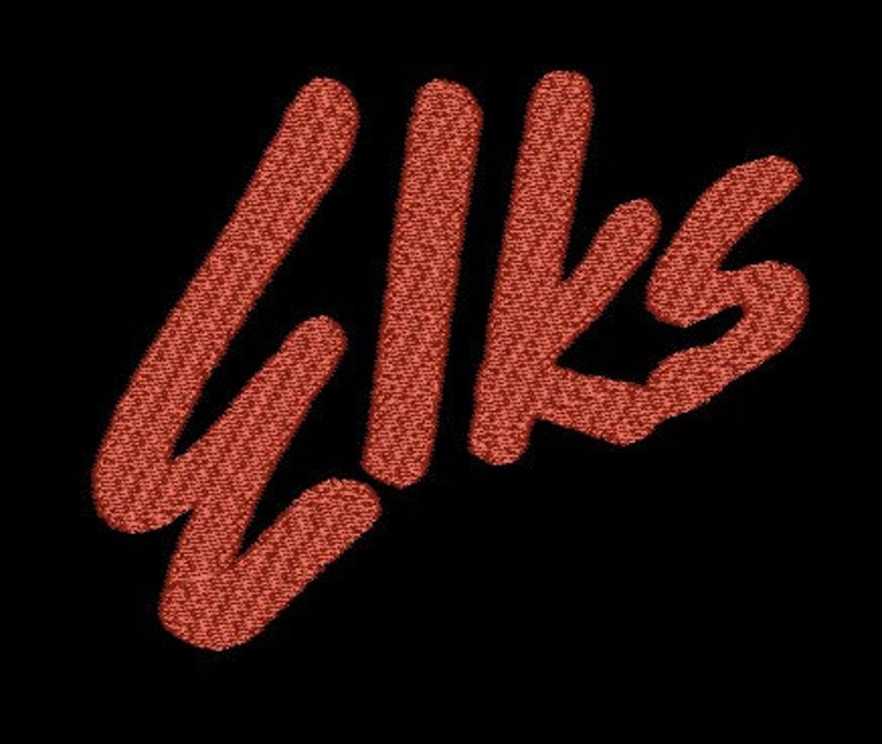 Elks Logo With Tatoo Art and With an American Flag Digitized Embroidery ...