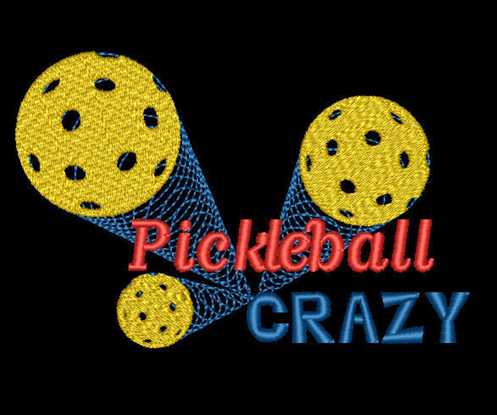 Pickle Ball 5 More Designs Digitized Embroidery Design - Etsy