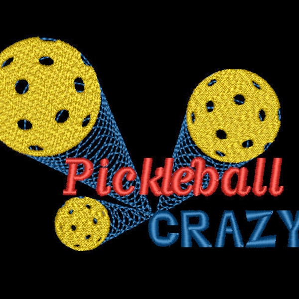 Pickleball Embroidery Designs - Etsy