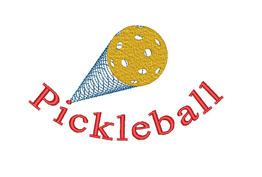 Pickle Ball 5 More Designs Digitized Embroidery Design - Etsy