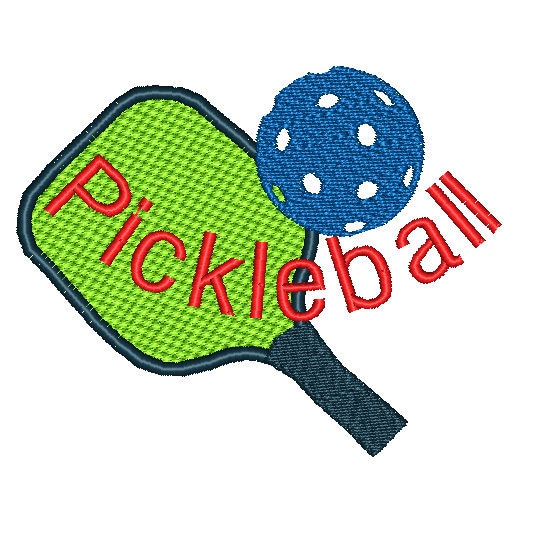 Pickleball Digitized Embroidery Design - Etsy