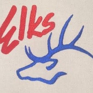 Elks Logo With Tatoo Art and With an American Flag Digitized Embroidery ...