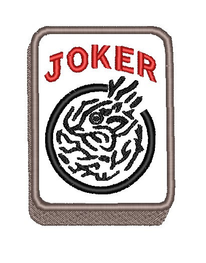 Mah Jongg Joker Tile Digitized Embroidery Design - Etsy