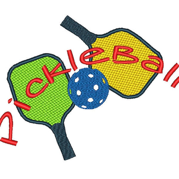 Pickleball Embroidery Designs - Etsy