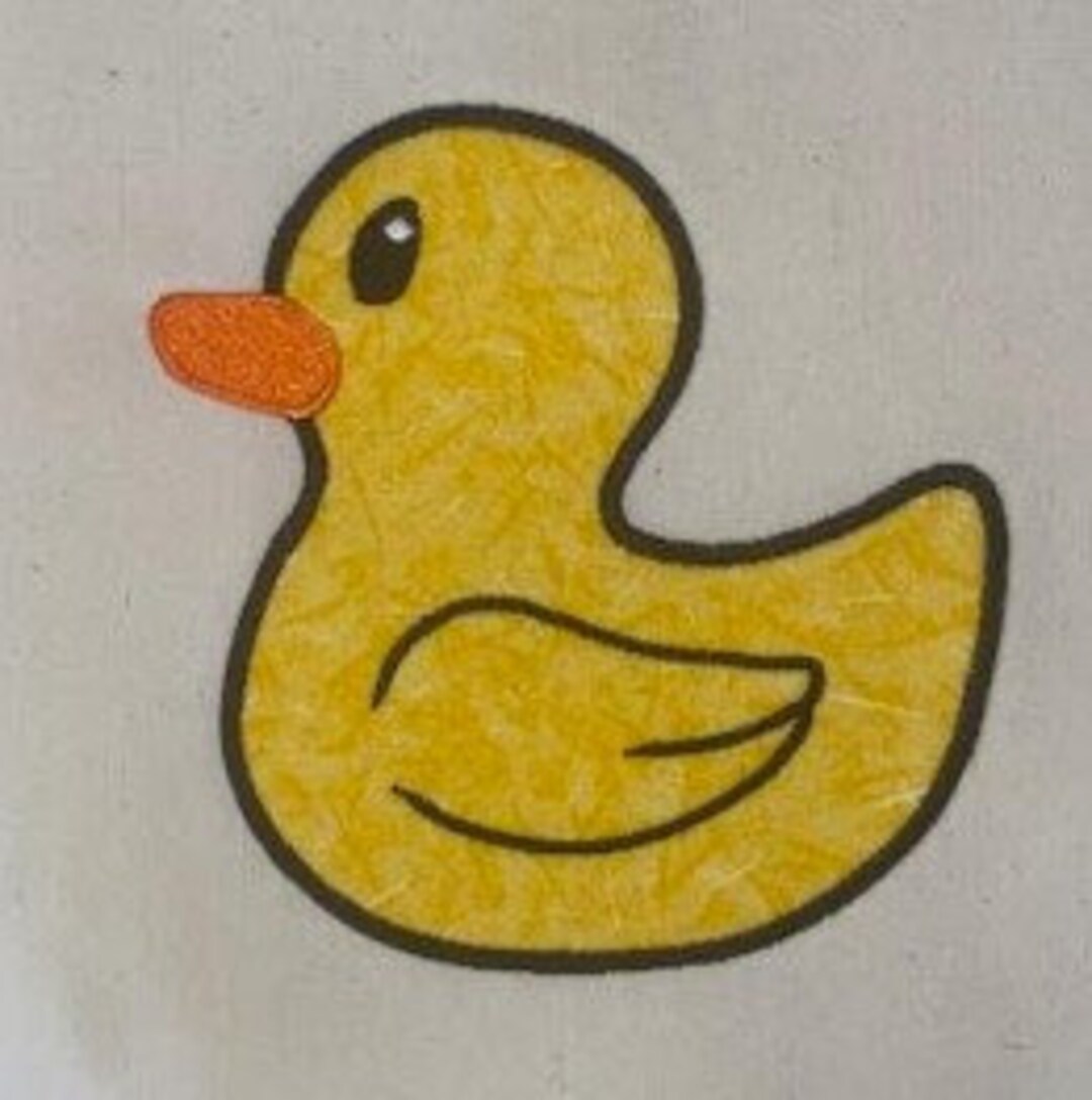 Ducky Applique Digitized Embroidery Design - Etsy