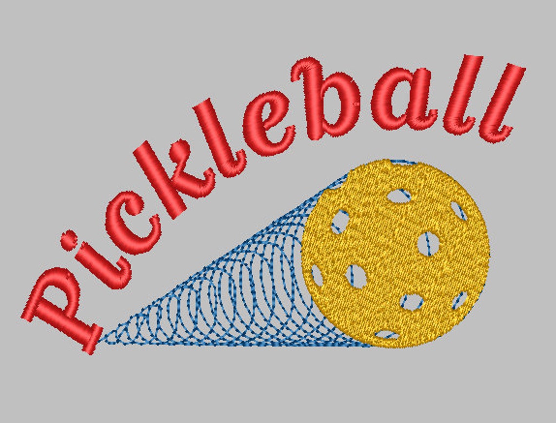 Pickle Ball 5 More Designs Digitized Embroidery Design - Etsy