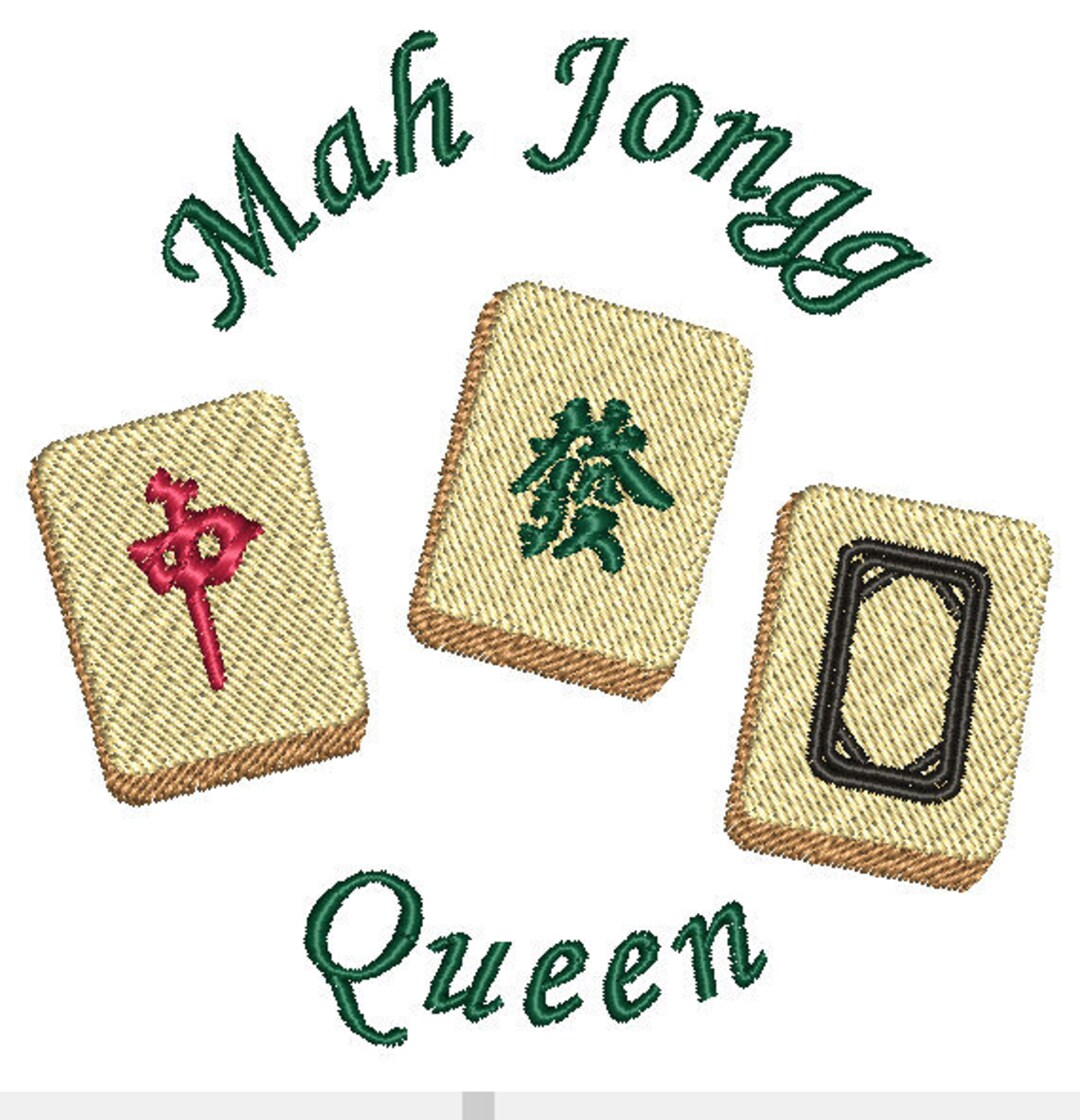 Mah Jongg UPDATED 2023 Digitized Embroidery Design - Etsy