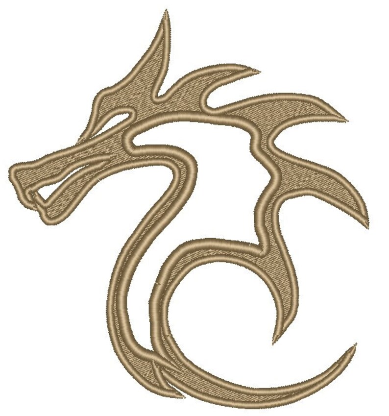 Dragon Applique Digitized Embroidery Design - Etsy