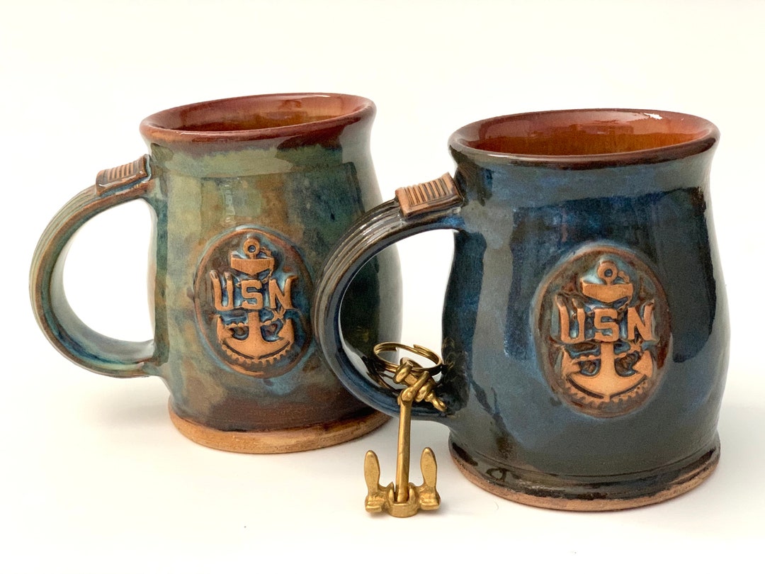 Navy Chief Mug PRE-ORDER, CPO Mug, Military Mug, Handcrafted Military ...