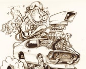 AMX Hot Rod Cartoon Art Print - Etsy