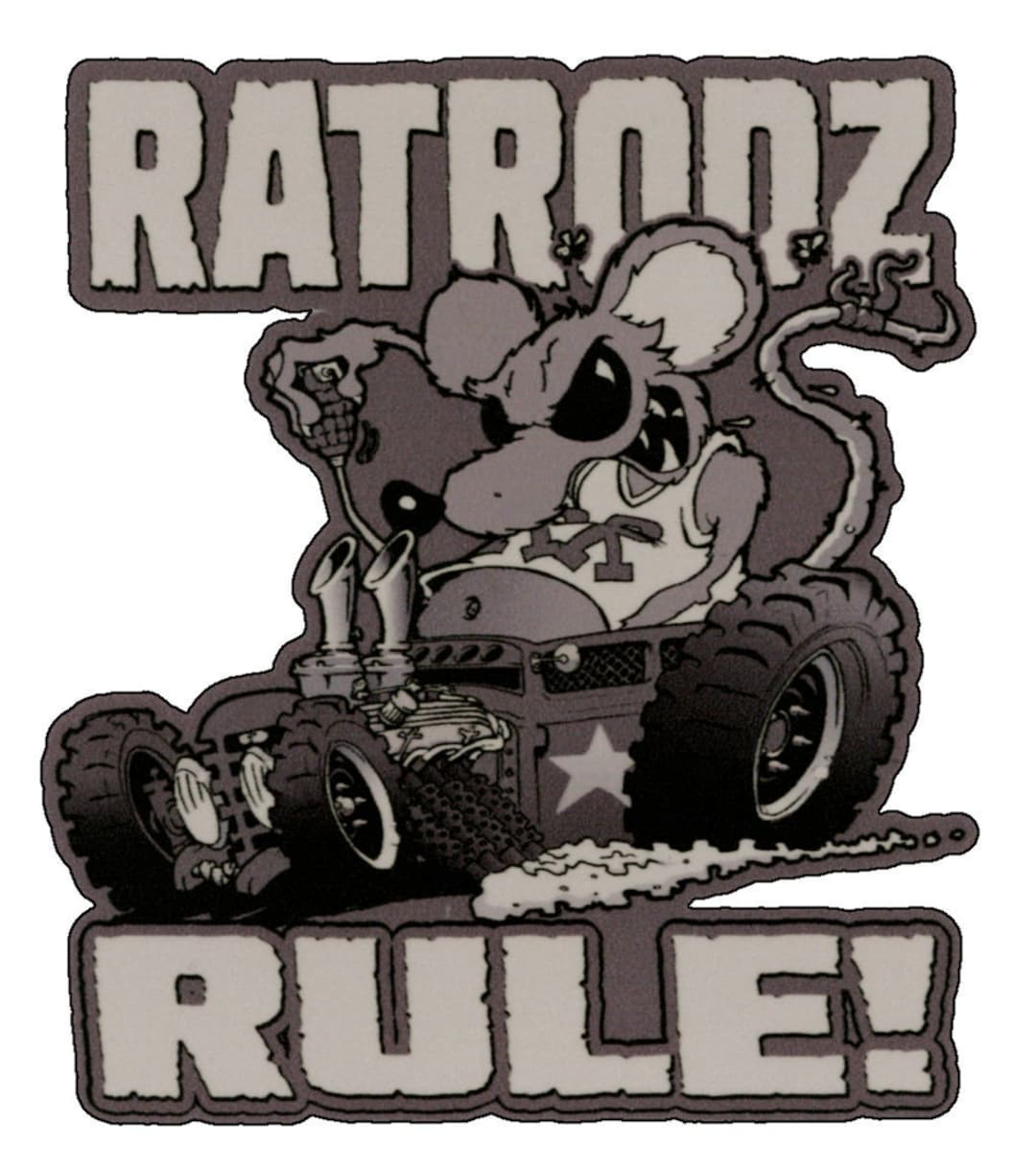 Rat Rods Rule Sticker - Etsy