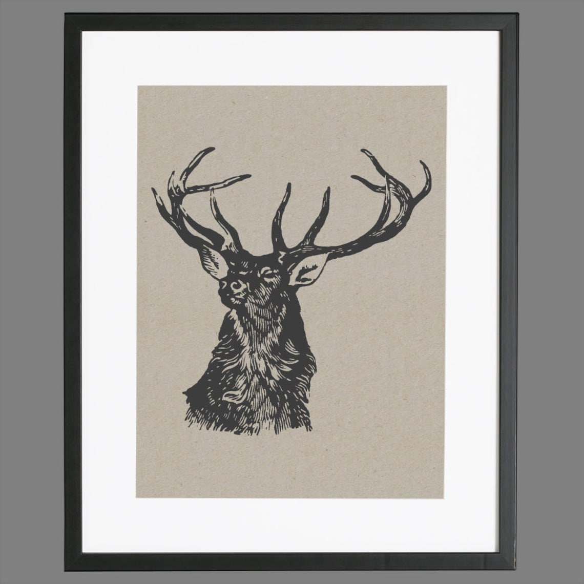 Vintage Stag. Vector, JPEG, PNG. Digital Download. Art, Print, T-shirts ...