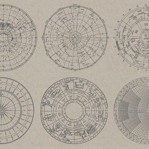 12 Vintage Charts. Vector & PNG Resources. Digital Download. Art, Print ...