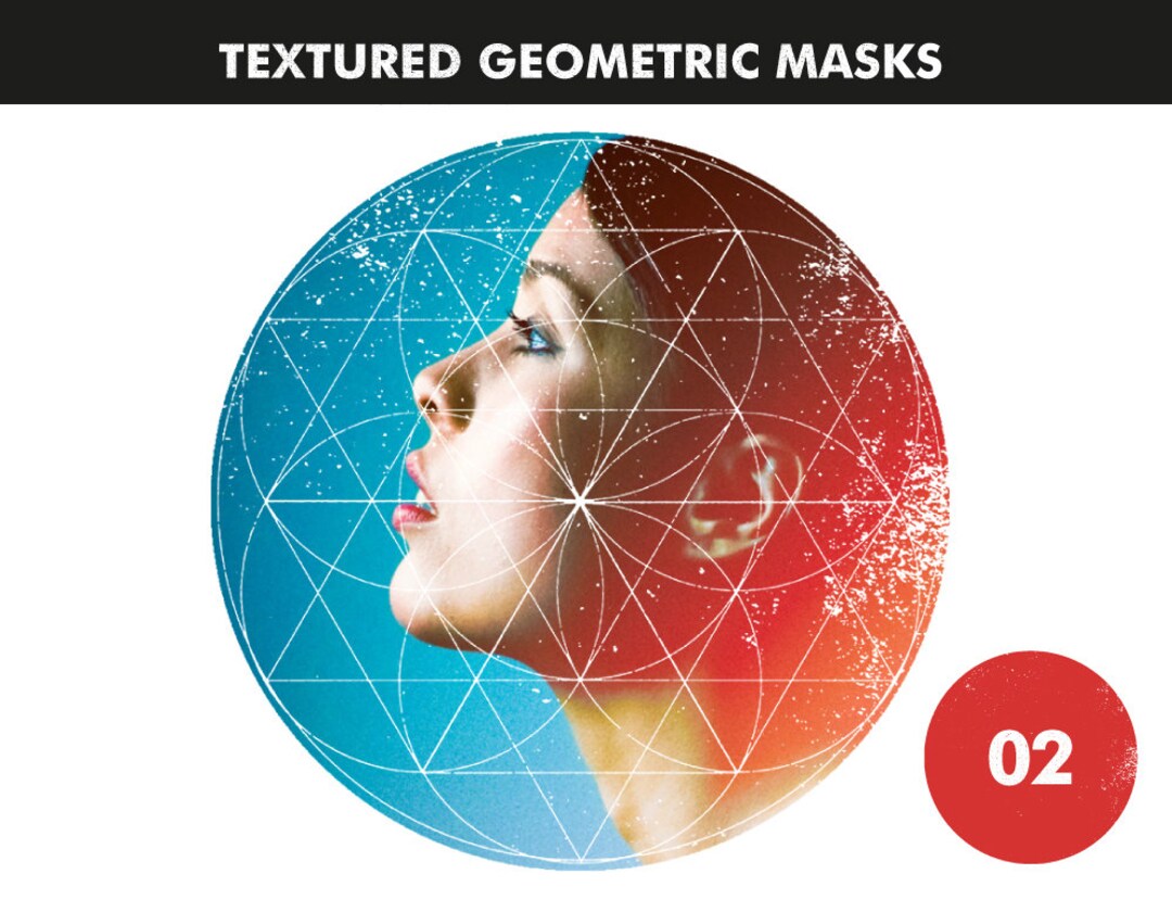 15 Geometric Masks. PNG Resources. Digital Download. Art, Print, T ...