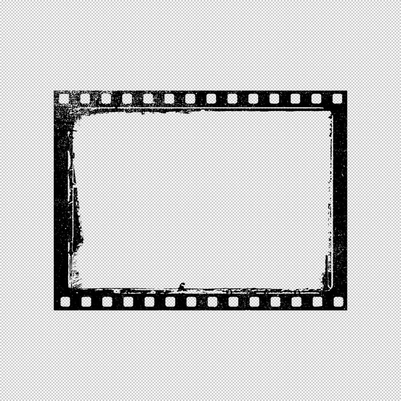 Retro Film Frame Texture With a Transparent Background - Etsy