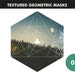 15 Geometric Masks. PNG Resources. Digital Download. Art, Print, T ...