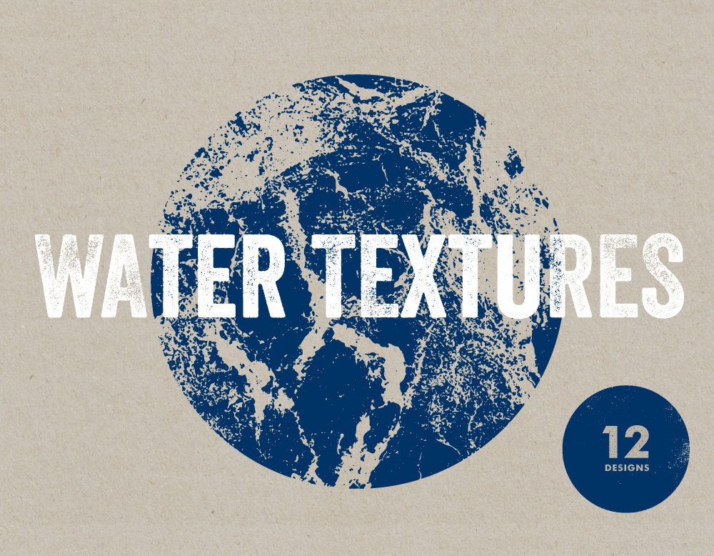 12 Water Textures - Vector & PNG Resources. Digital Download. Art ...