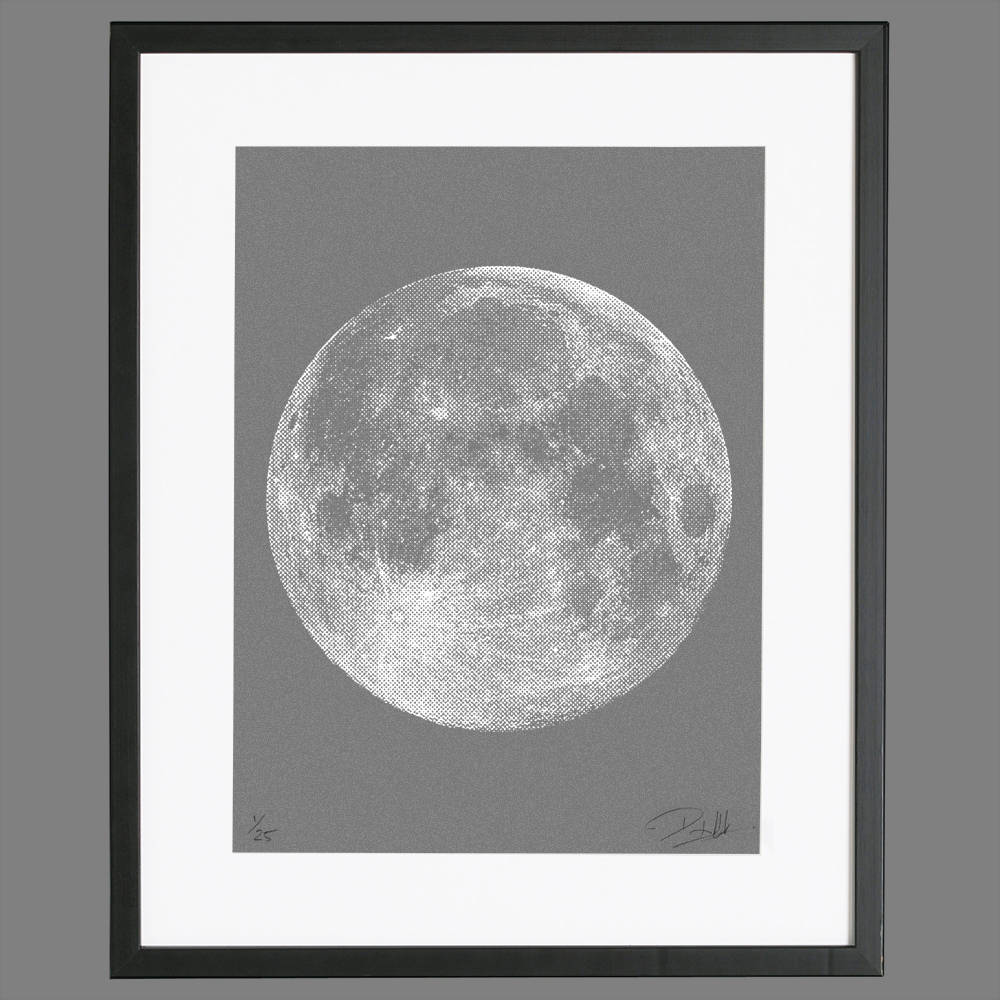 Halftone Silver Moon. Vector PNG JPEG. Digital Download. - Etsy