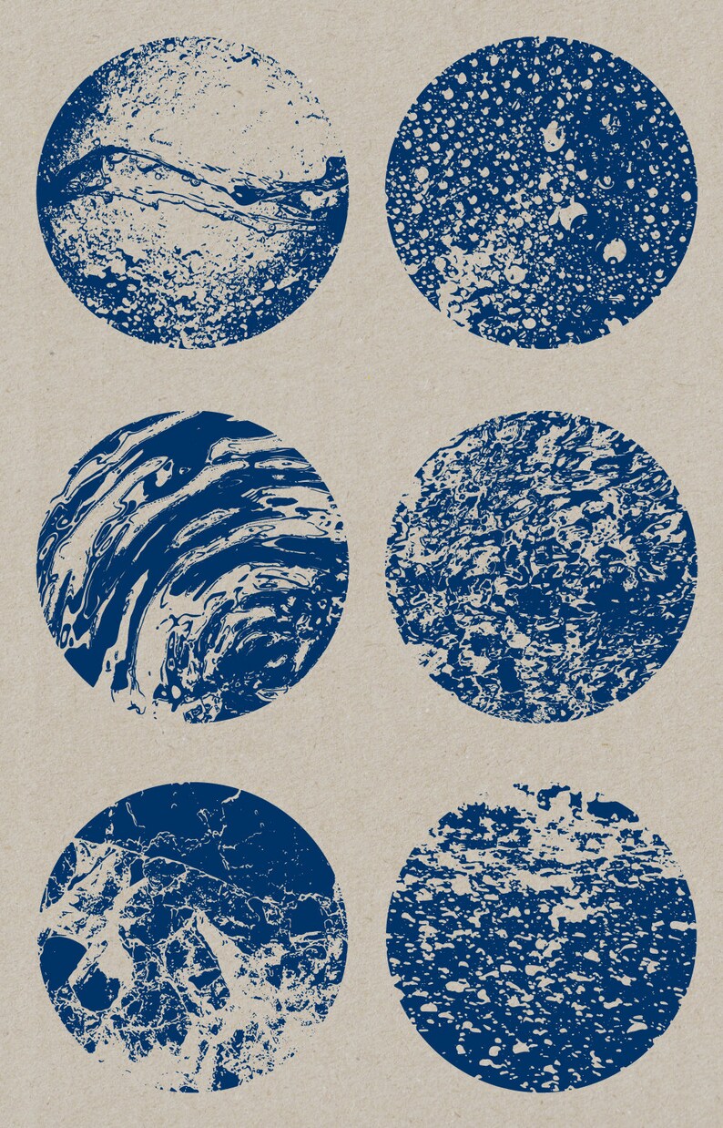 12 Water Textures - Vector & PNG Resources. Digital Download. Art ...