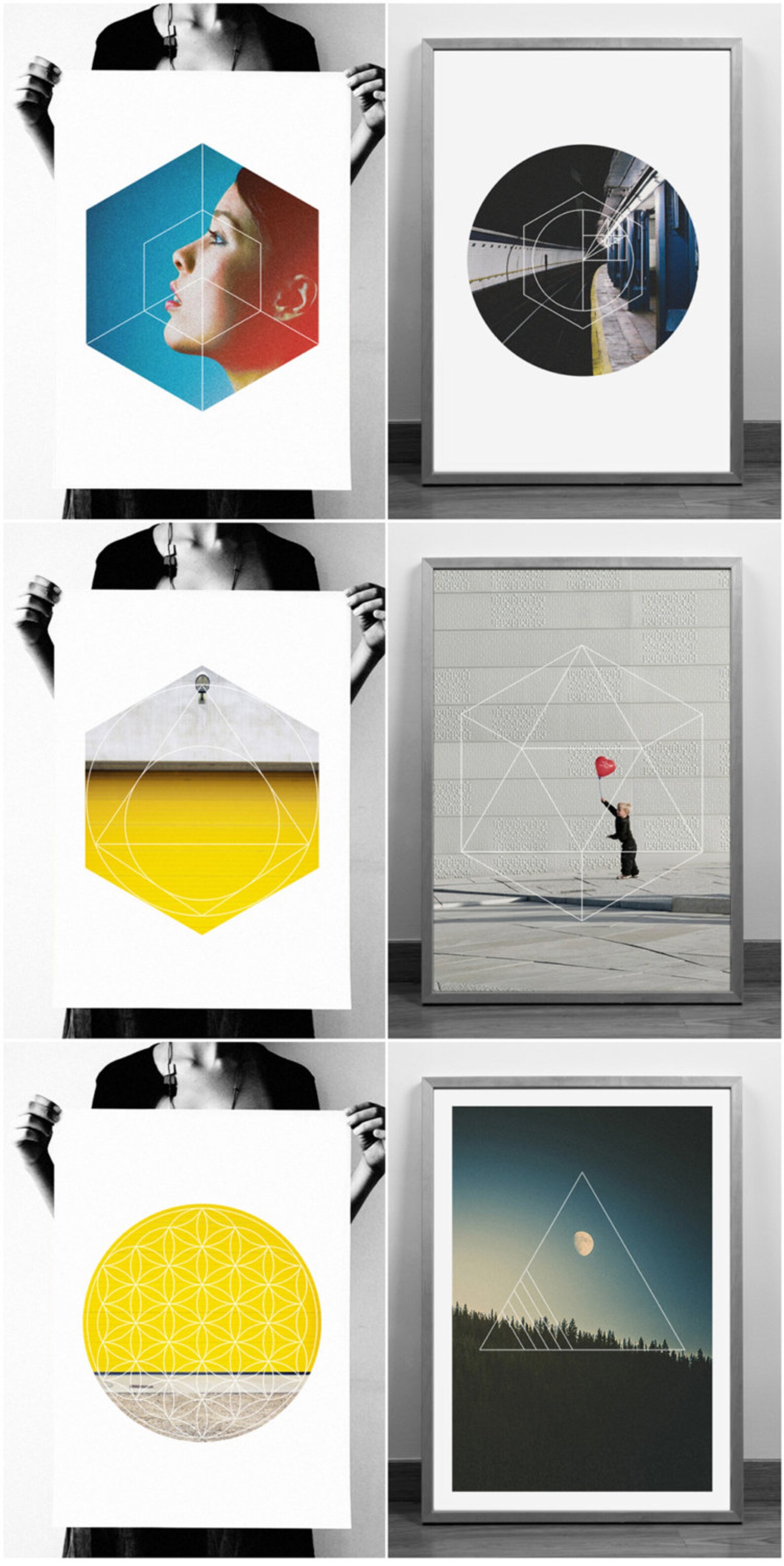 50 Geometric Items. PNG Resources. Digital Download. Art, Print, T ...