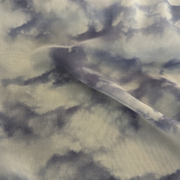 Cloud Print Fabric - Etsy