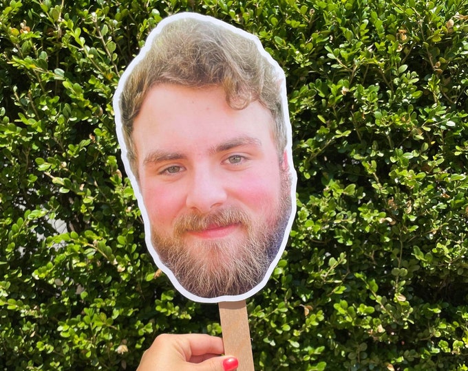Face on a Stick, Photo Booth Props, Head on a Stick, Face Cutout ...