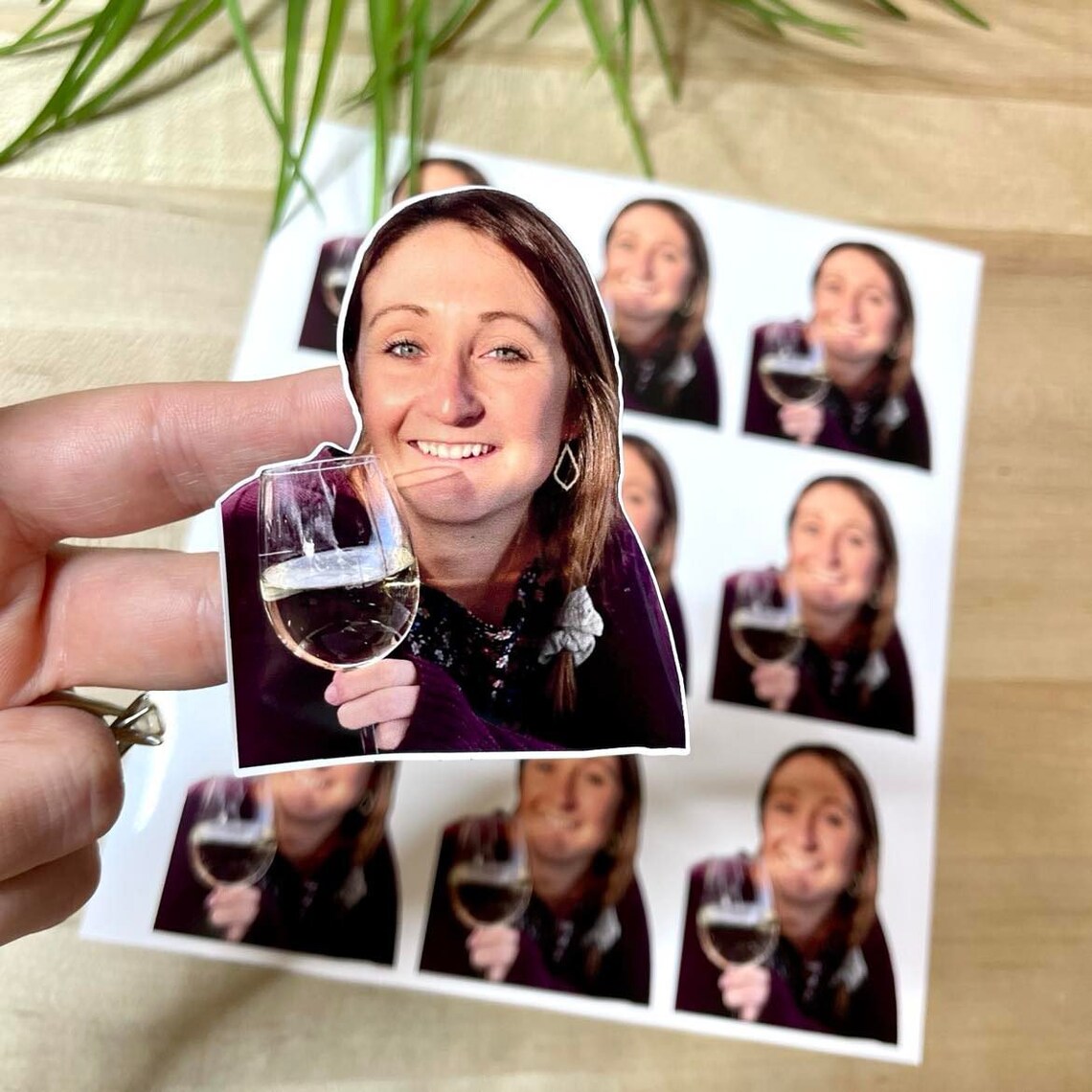 Custom Face Stickers Personalized Stickers Custom Party - Etsy