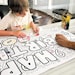 Coloring Table Runner for Kids Birthday Party, Coloring Table Cover ...