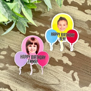 Custom Birthday Stickers, Personalized Stickers, Custom Party Favors ...