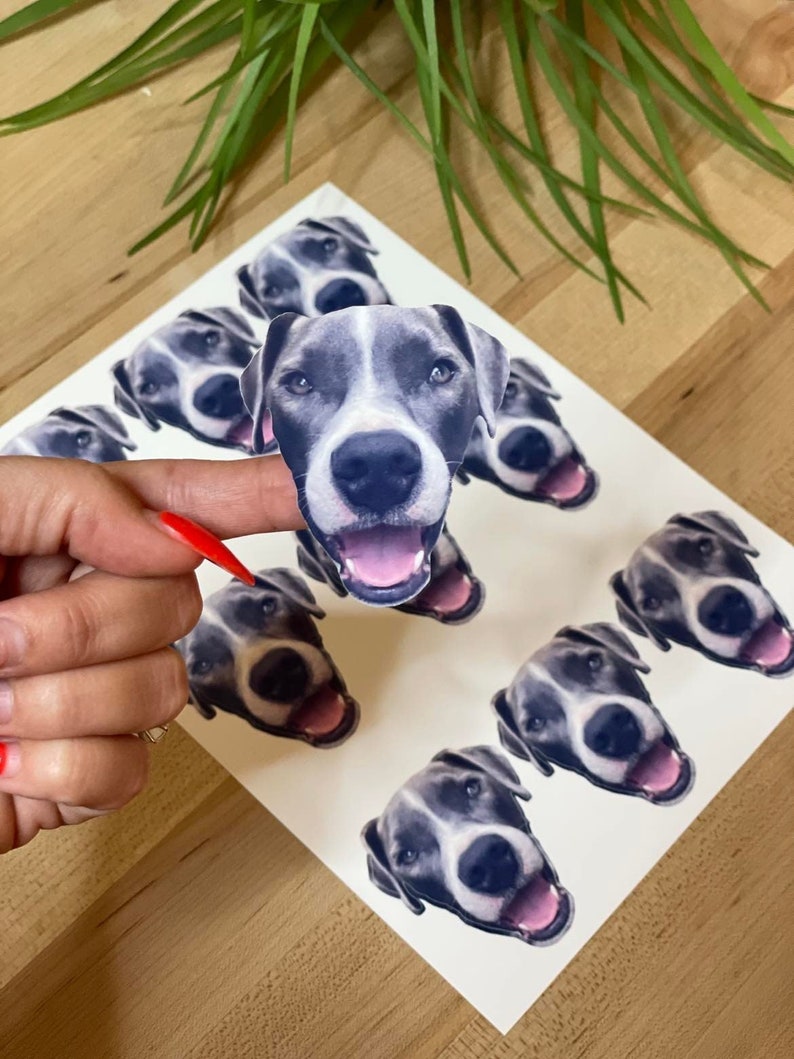 Custom Face Stickers Personalized Stickers Custom Party - Etsy