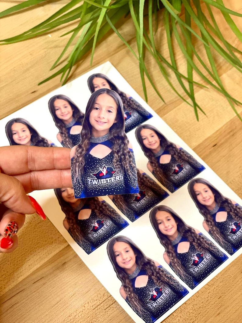 Custom Face Stickers Personalized Stickers Custom Party - Etsy