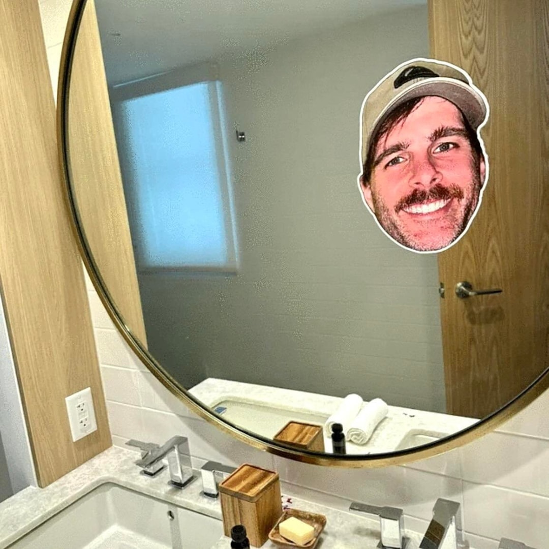 Personalized Window Cling, Custom Mirror Decal, Grooms Face Decoration ...