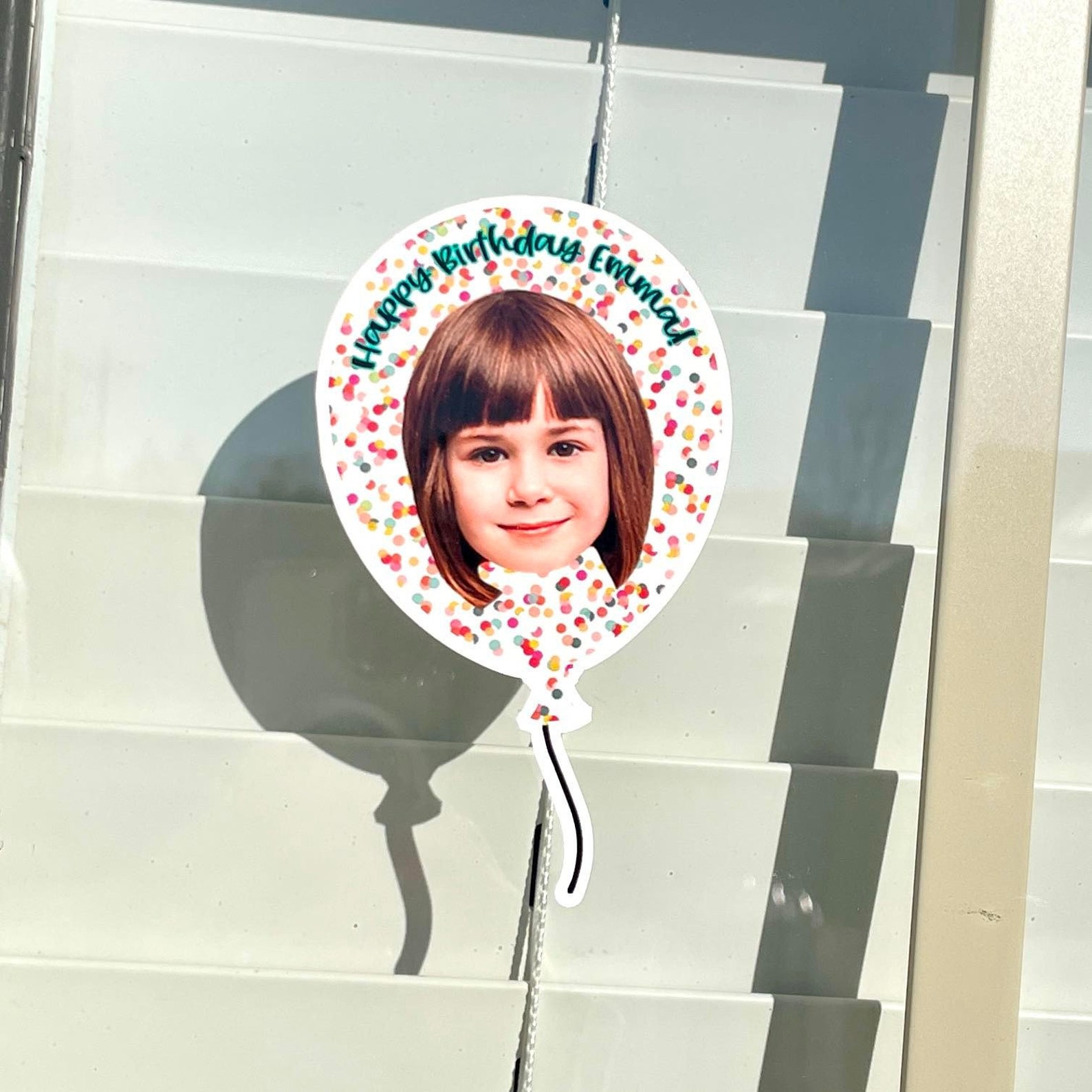 Personalized Window Cling, Birthday Window Cling, Personalized Birthday ...