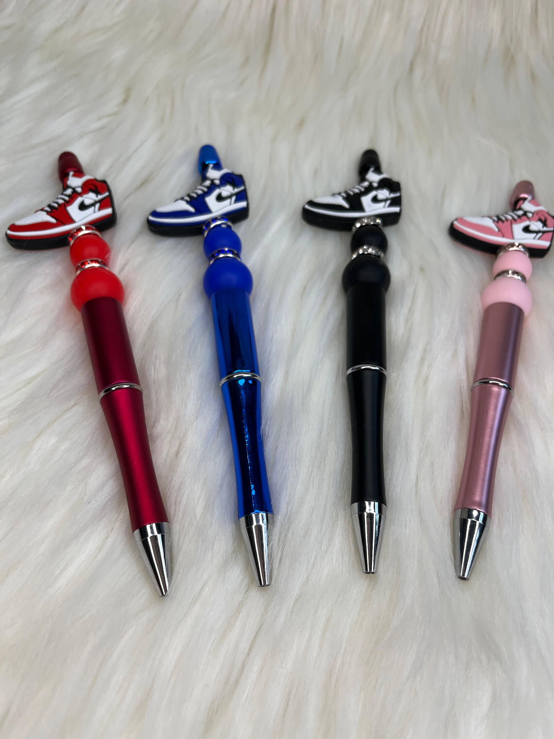 Refillable Beaded Pen Checkmark Shoe Pen Silicone Beaded Pen With Extra ...